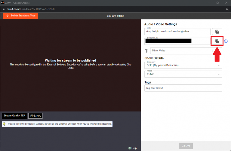 Broadcasting | Cam4 FAQ