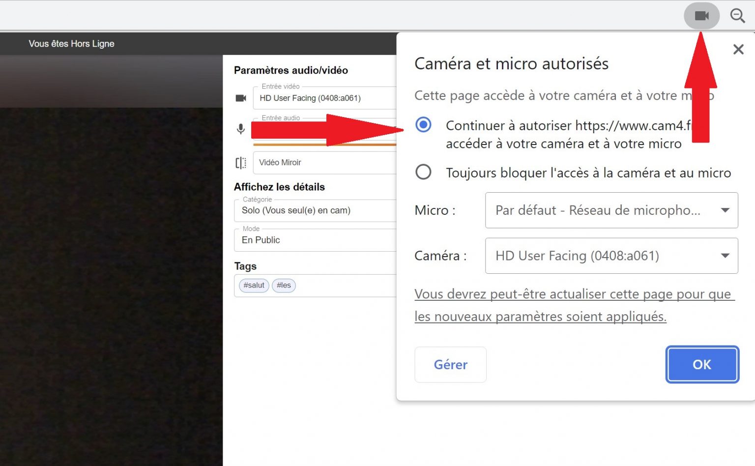 Dépannage fréquent du streaming | Cam4 FAQ