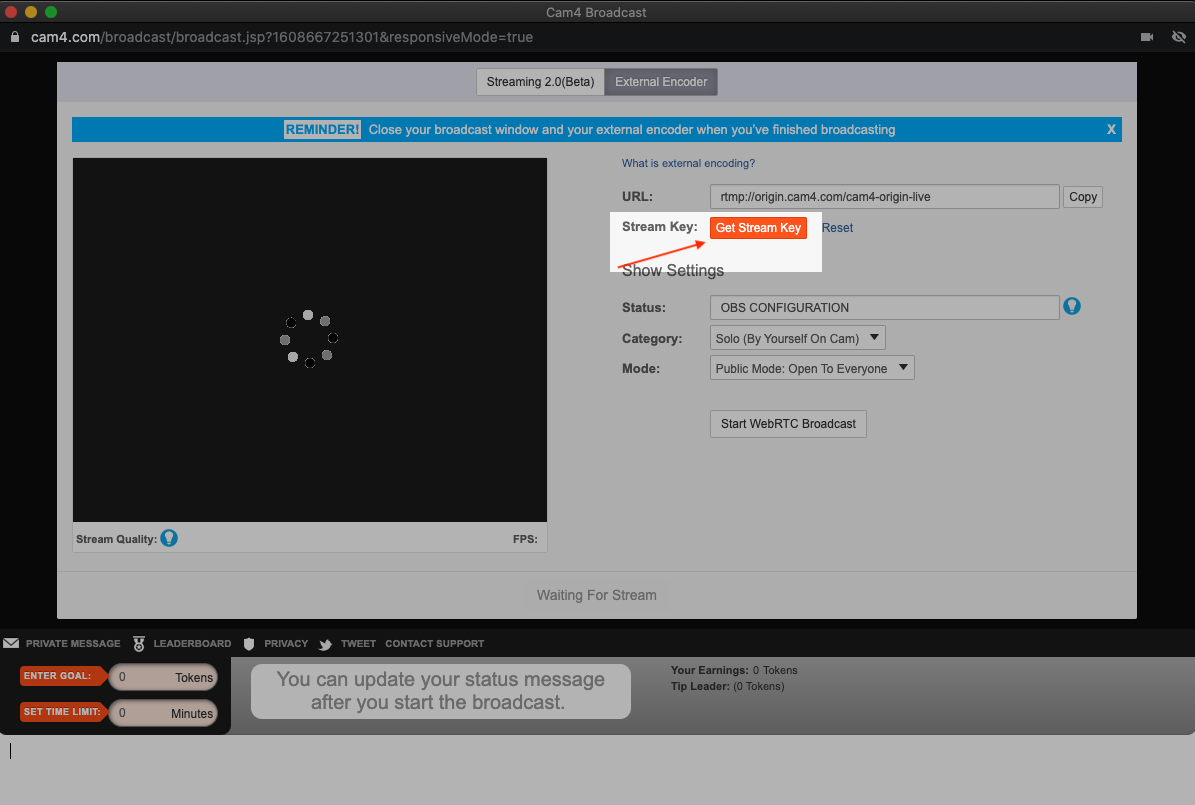 Broadcasting | Cam4 FAQ