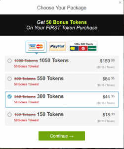Tokens | Cam4 FAQ