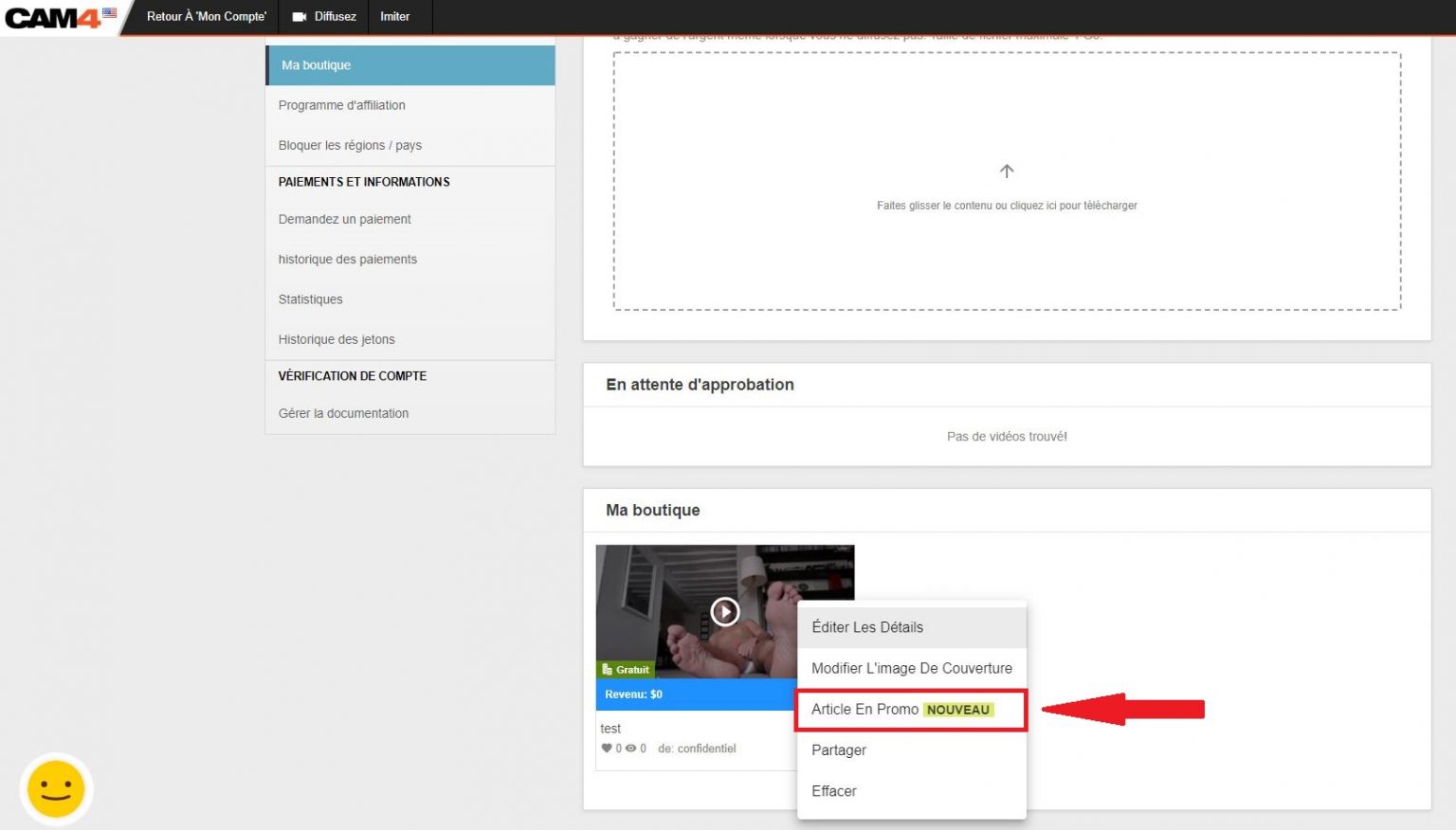 Fonctions de Cam4 | Cam4 FAQ